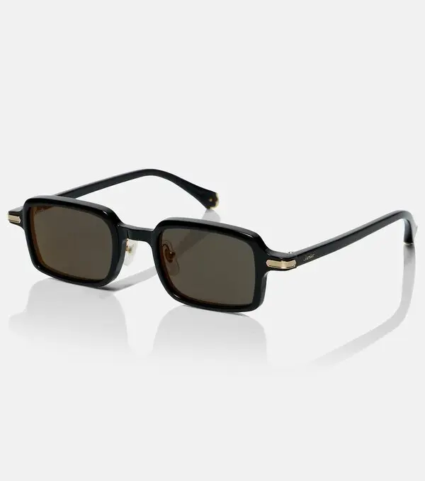 Cartier Signature C Rectangular Sunglasses - Black
