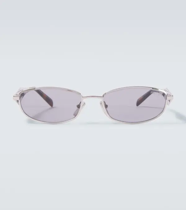 Prada Oval Sunglasses - Silver