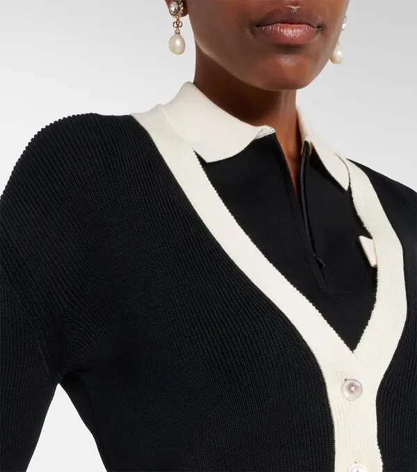 Valentino Garavani Cotton Cardigan With Bow Detail