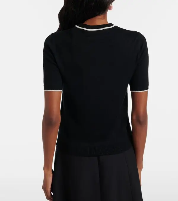 Valentino Garavani Virgin Wool Crewneck Sweater - Black