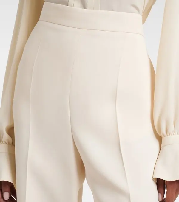 Valentino Garavani Cady Couture Silk Flared Pants