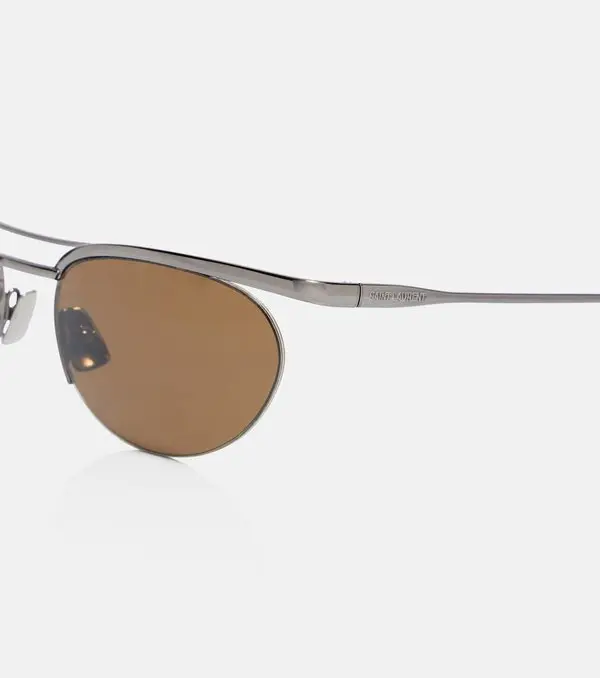 Saint Laurent Sl Logo Oval Sunglasses