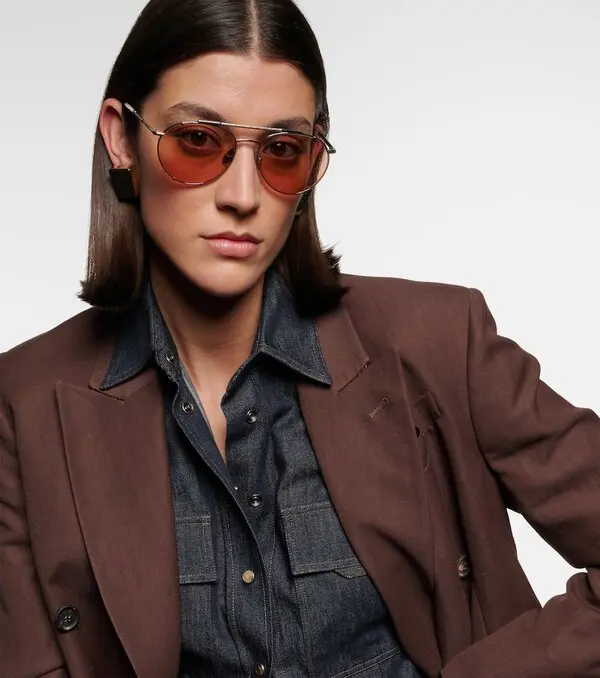 Brunello Cucinelli Aviator Sunglasses