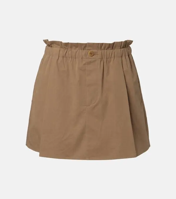 Vince Cotton Twill Skort - Brown