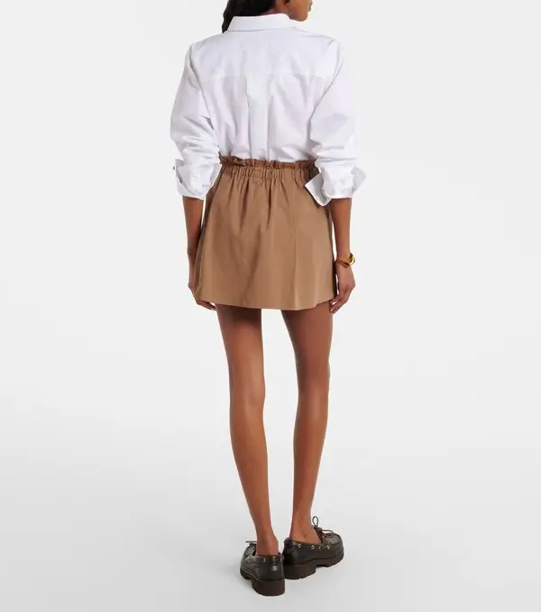 Vince Cotton Twill Skort - Brown