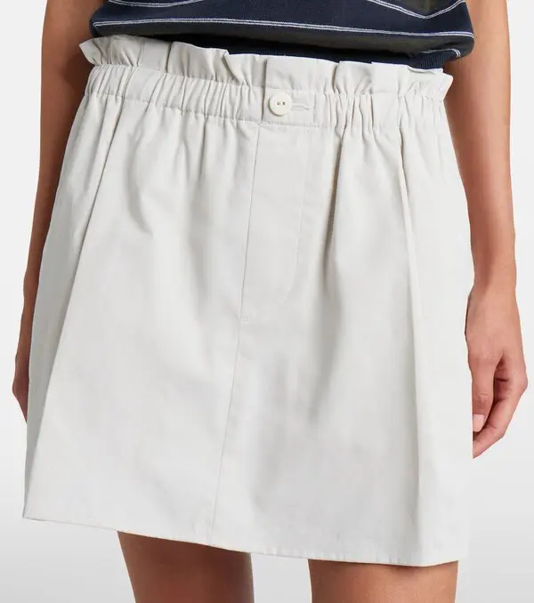 Vince Cotton Twill Skort - White