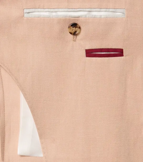 Brunello Cucinelli Silk And Linen Blazer - Brown