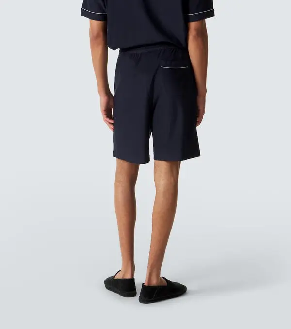 Ralph Lauren Purple Label Cotton And Silk Blend Shorts