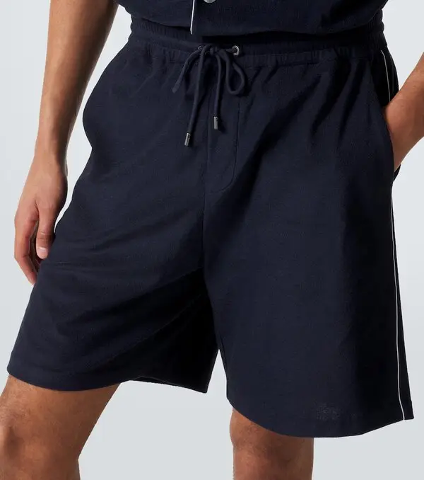Ralph Lauren Purple Label Cotton And Silk Blend Shorts