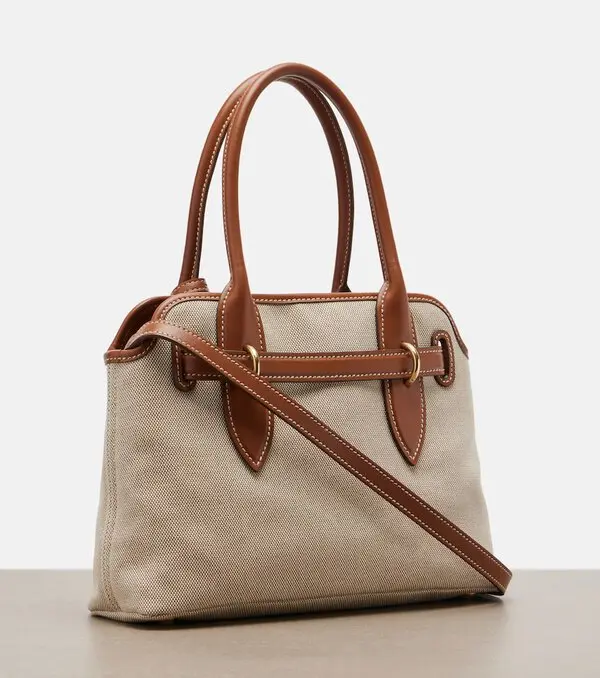 Miu Miu Aventure Small Canvas Tote Bag - Beige
