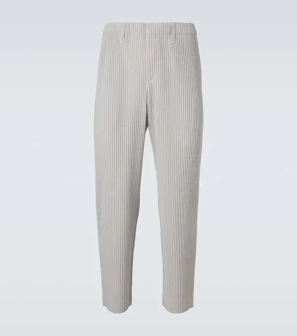 Issey Miyake Homme Plissé Pleated Straight Leg Trousers
