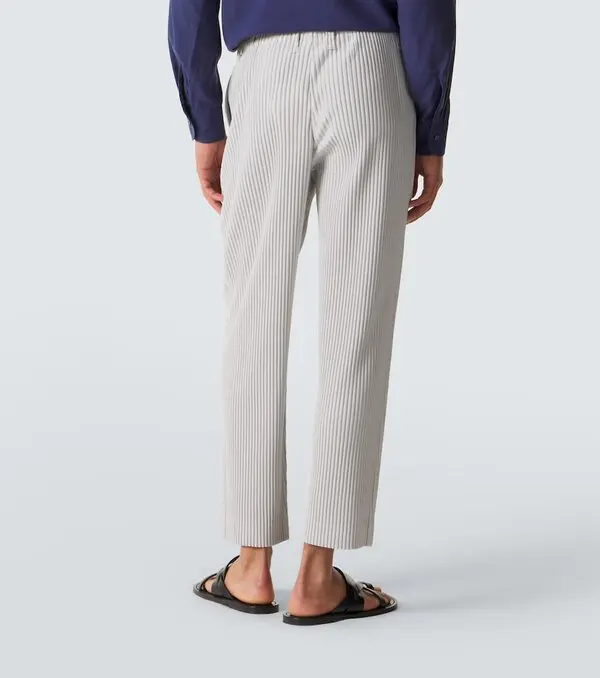 Issey Miyake Homme Plissé Pleated Straight Leg Trousers