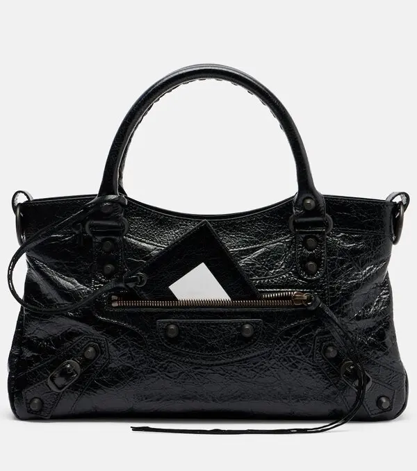 Balenciaga Small Leather Top-handle Bag - Black