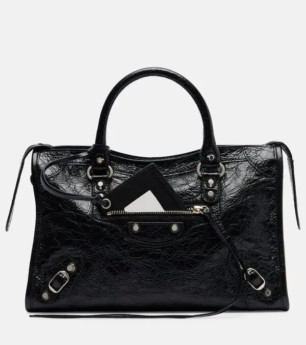 Balenciaga Small Leather Top-handle Bag - Black