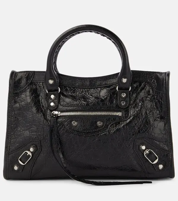 Balenciaga Le City Small Leather Top-handle Bag - Black