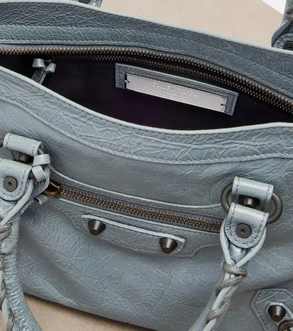 Balenciaga Le City Small Leather Top-handle Bag - Grey