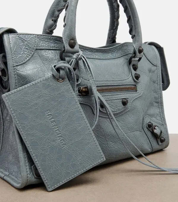 Balenciaga Le City Small Leather Top-handle Bag - Grey