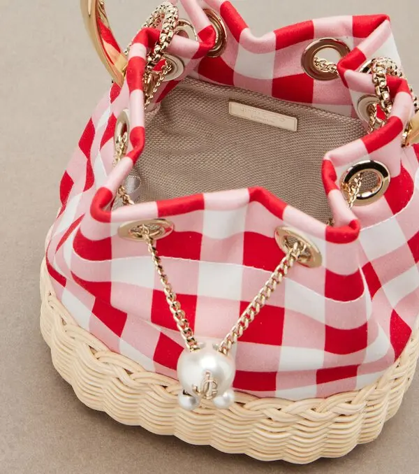 JIMMY CHOO Bon Bon Small Bucket Bag - Pink