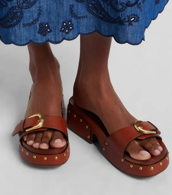 Zimmermann Alight Leather Mules