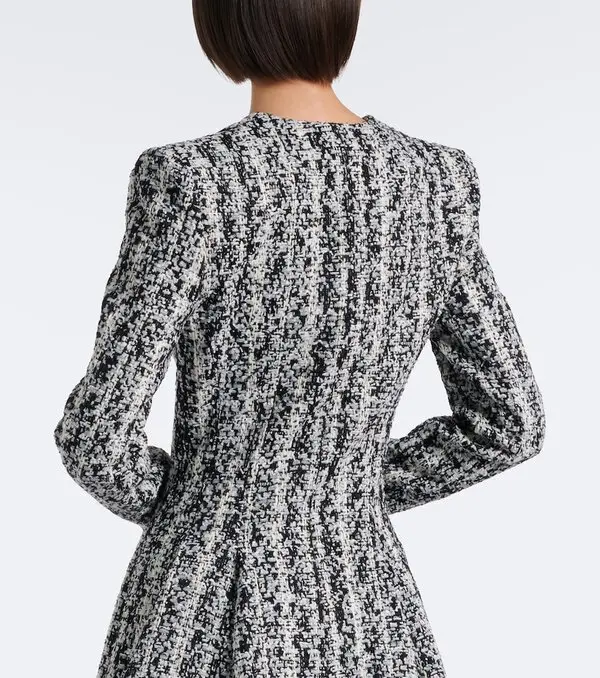 Balmain Tweed Mini Dress - Black