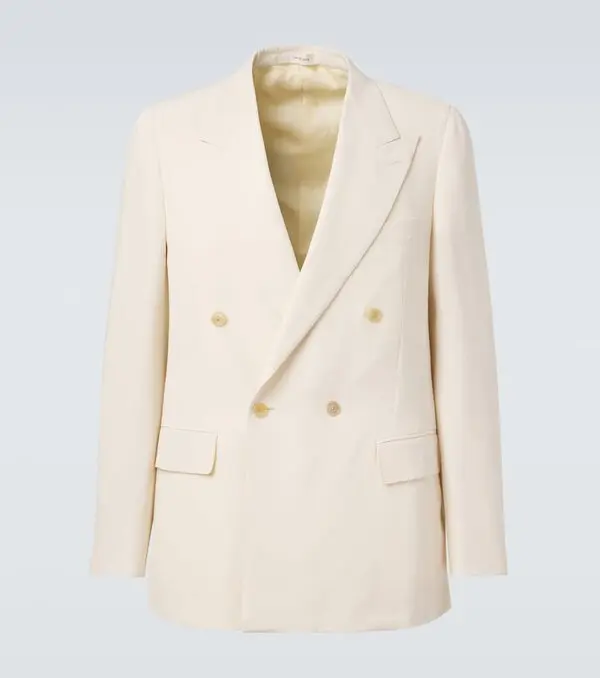 UMIT BENAN Pietro Silk And Cotton-blend Suit Jacket