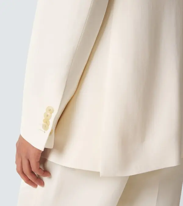 UMIT BENAN Pietro Silk And Cotton-blend Suit Jacket