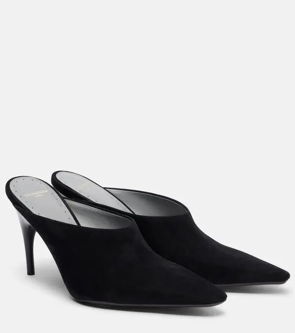 Balenciaga Duchesse Suede Mules