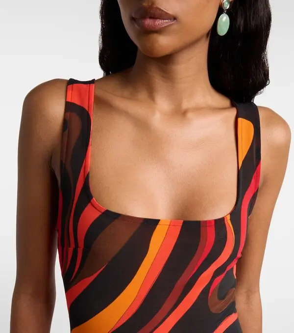 Emilio Pucci Marmo Draped Minidress