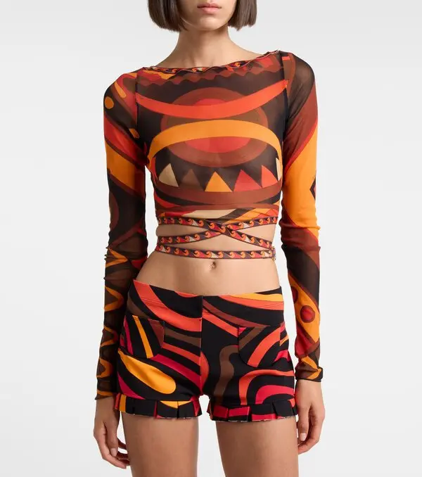Emilio Pucci Marmo Jersey Shorts
