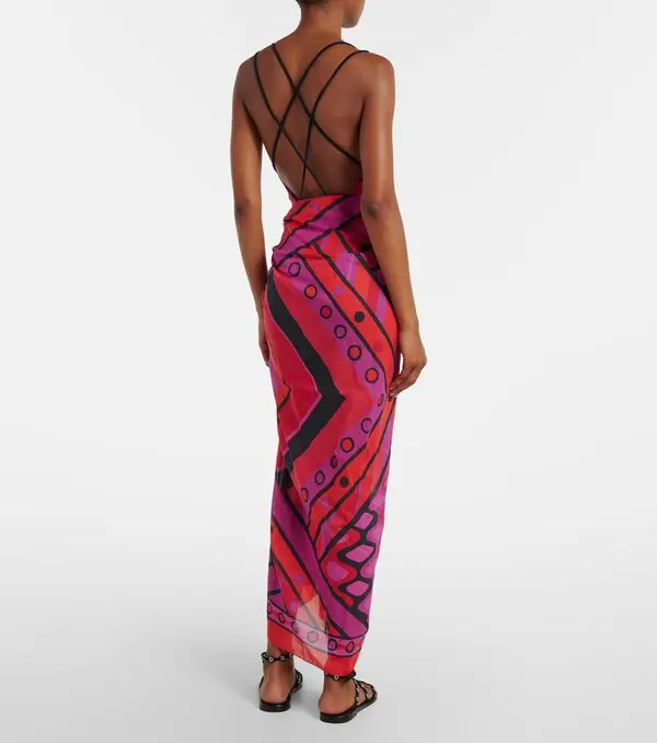 Emilio Pucci Vivara Cotton Beach Cover-up