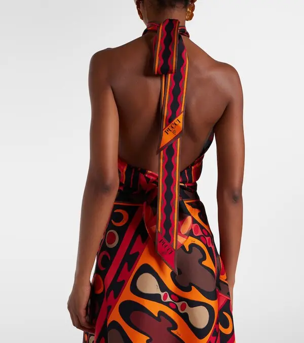 Emilio Pucci Silk Twill Top - Orange