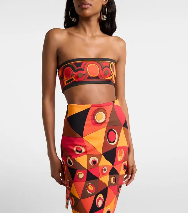 Emilio Pucci Cotton Bandeau Top