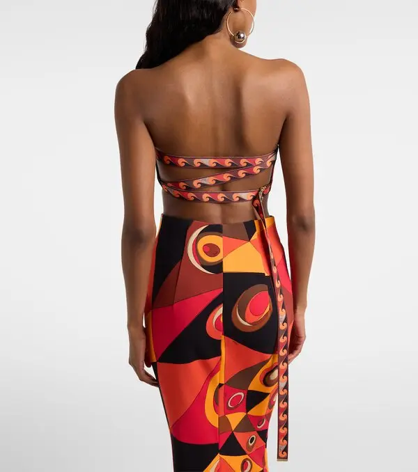 Emilio Pucci Cotton Bandeau Top