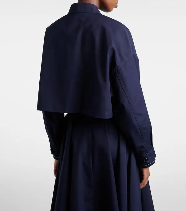 Prada Poplin Blouson Jacket - Blue