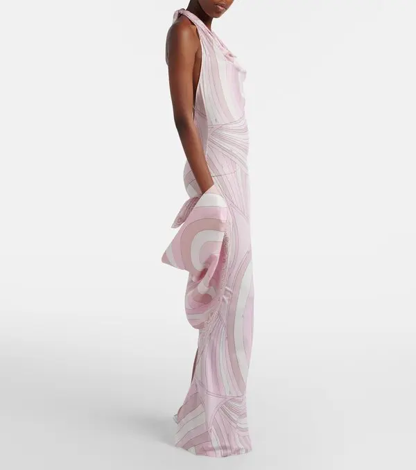 Emilio Pucci Iride Silk Twill Scarf