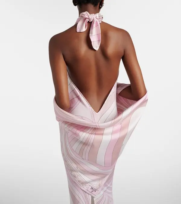 Emilio Pucci Iride Silk Twill Scarf