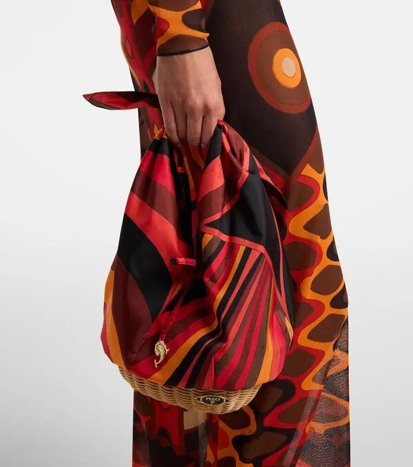 Emilio Pucci Silk Top-handle Bag - Multicoloured