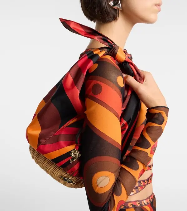 Emilio Pucci Silk Top-handle Bag - Multicoloured