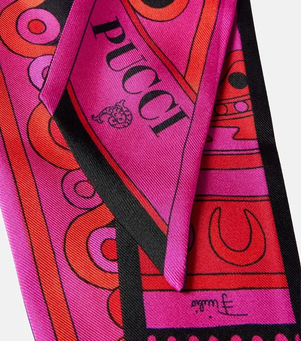 Emilio Pucci Iride Silk Twill Scarf