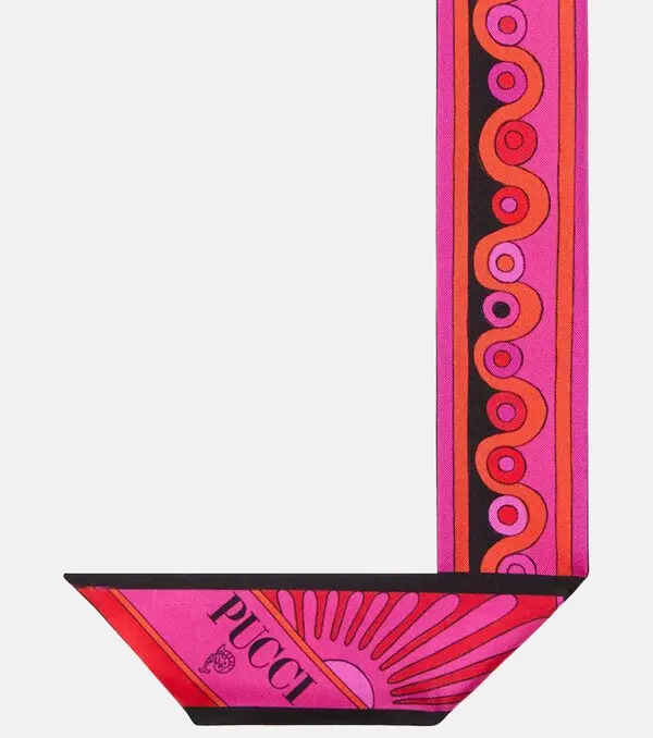 Emilio Pucci Iride Silk Twill Scarf