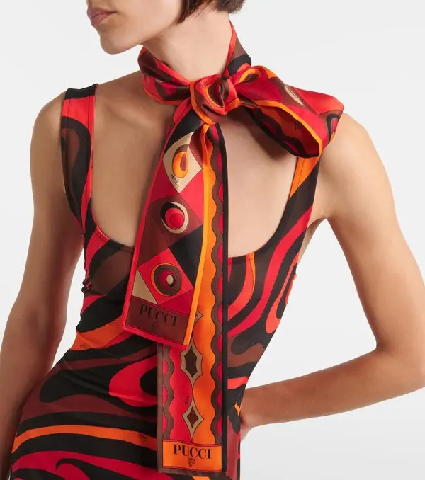 Emilio Pucci Manuba Silk Twill Scarf