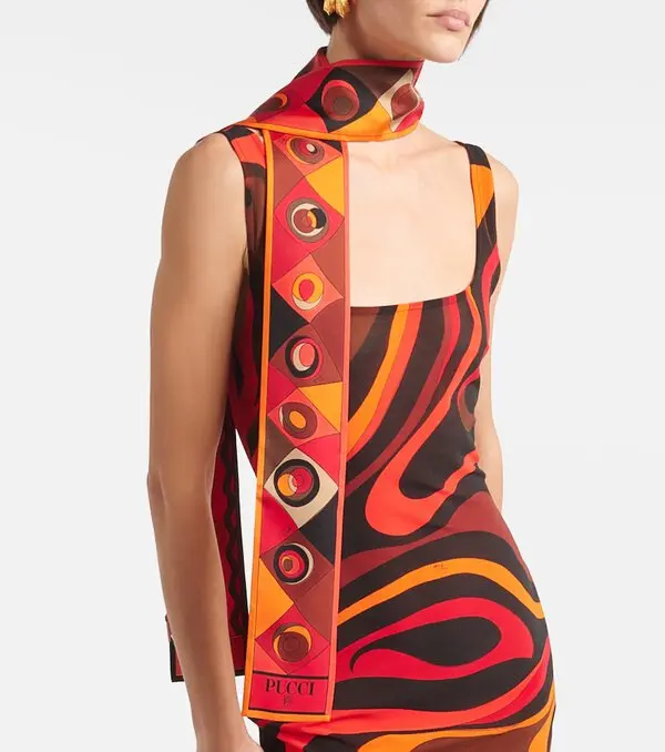 Emilio Pucci Manuba Silk Twill Scarf