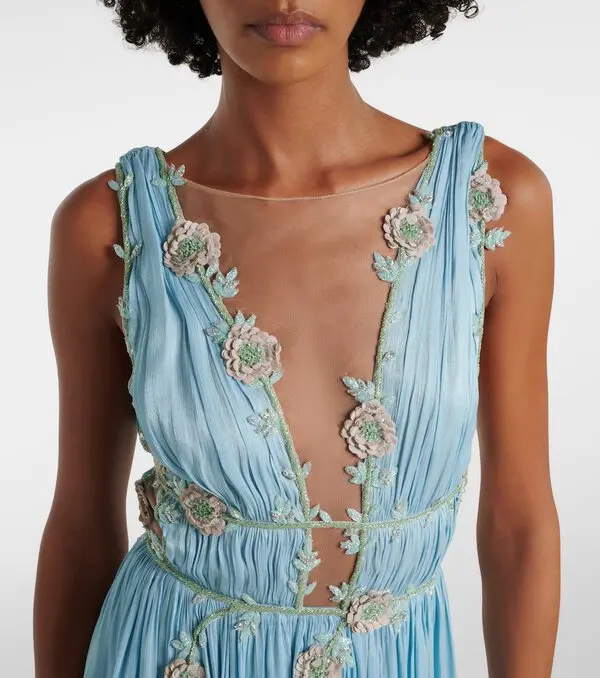 Costarellos Embellished Gown