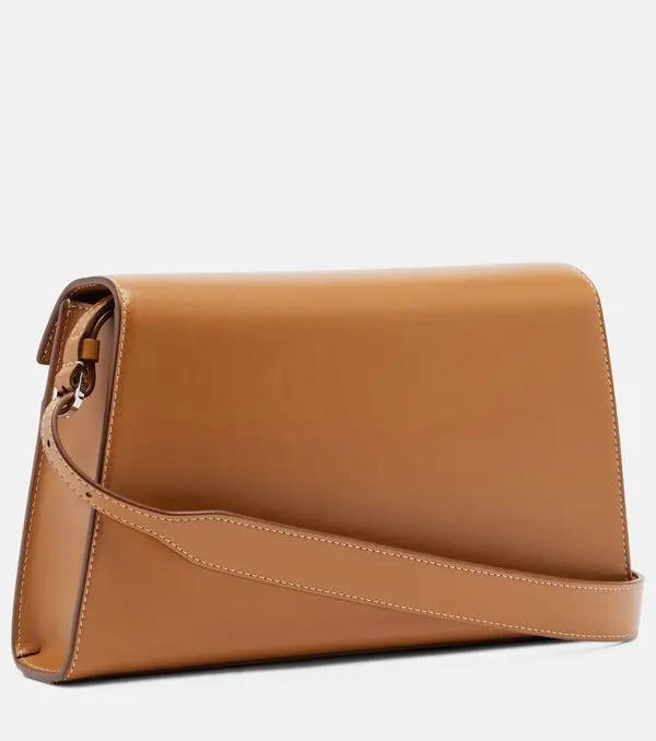 Savette Symmetry Leather Shoulder Bag - Brown