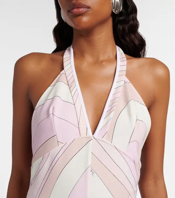 Emilio Pucci Iride Satin Jersey Romper