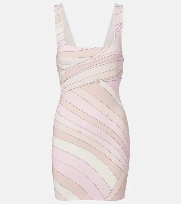 Emilio Pucci Iride Jersey Minidress - Pink