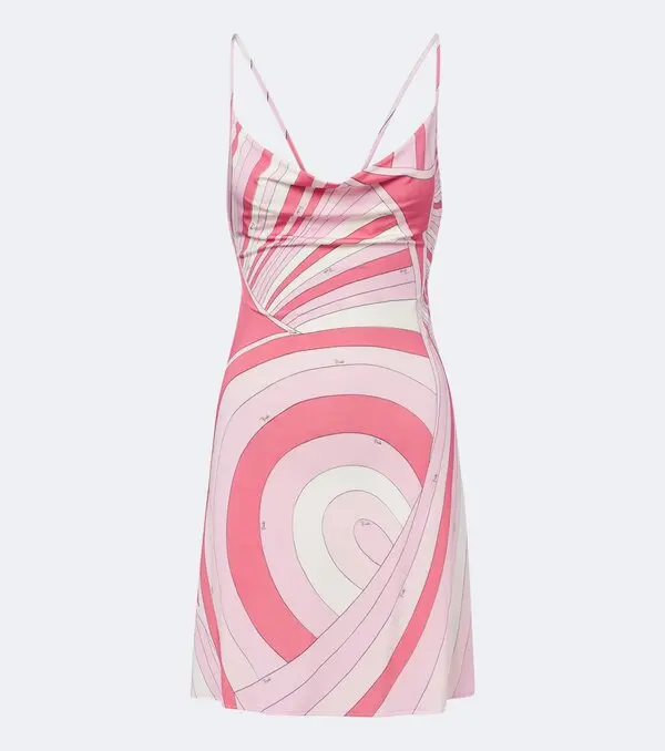 Emilio Pucci Iride Jersey Minidress - Pink