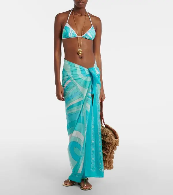 Emilio Pucci Iride Cotton Beach Cover-up