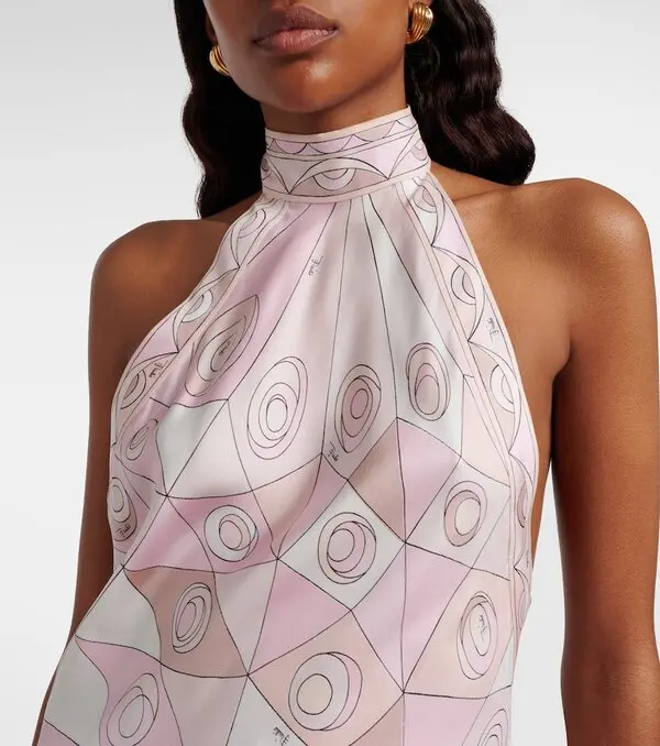 Emilio Pucci Silk Twill Maxi Dress