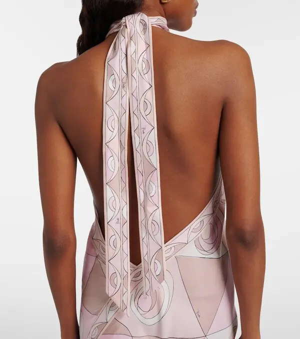 Emilio Pucci Silk Twill Maxi Dress